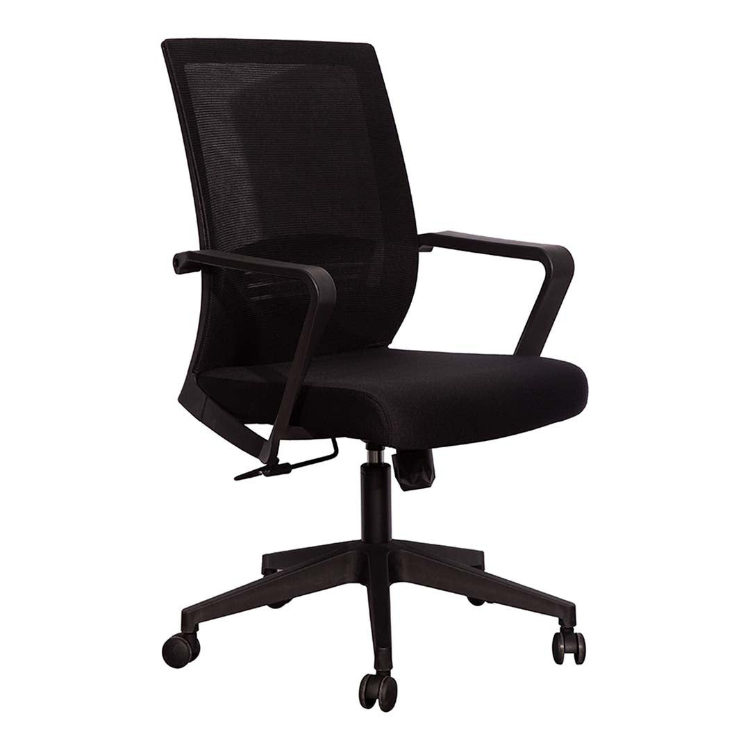High Back Office Chair With Height Adjustable And 5 Swivel Wheels-GCC ...